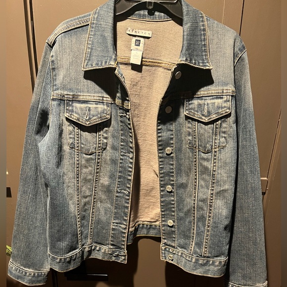GAP | Jackets & Coats | Gap Blue Jean Stretch Jacket For Women Size Xl ...